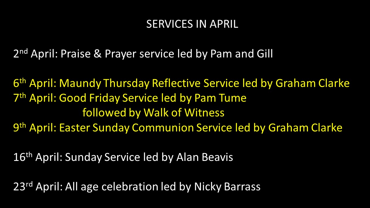 Upcoming Services and Events | Borehamwood Baptist